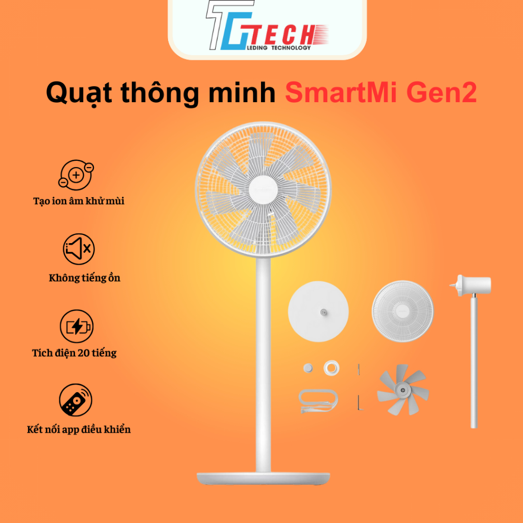 [CHÍNH HÃNG] Quạt Thông Minh XiaoMi Smart Gen 2 Lite Không Gây Tiếng Ồn ...
