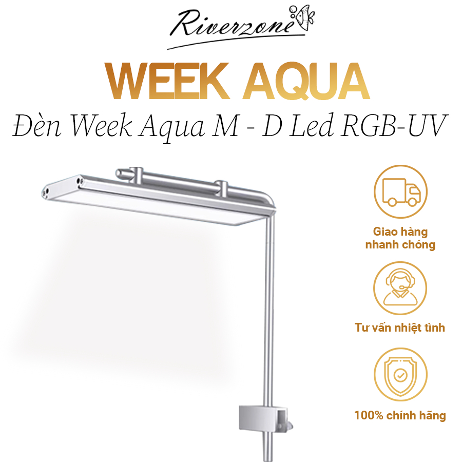 Đèn Week Aqua M - D Led RGB-UV có trang bị sẵn giá treo, hợp kim nhôm bền bỉ | Shopee Việt Nam