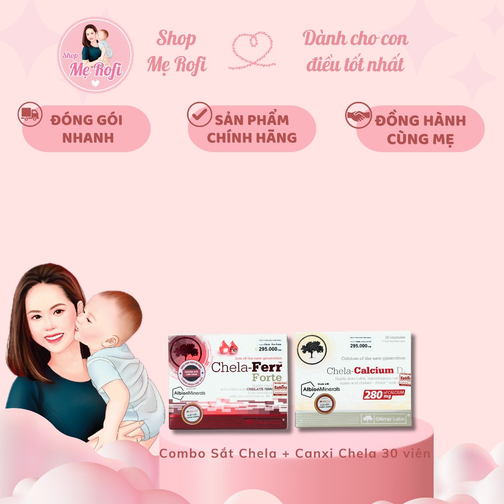 Combo Sắt Chela +Canxi Chela - Calcium D3 Thực Phẩm Hỗ Trợ Sức Khỏe ...