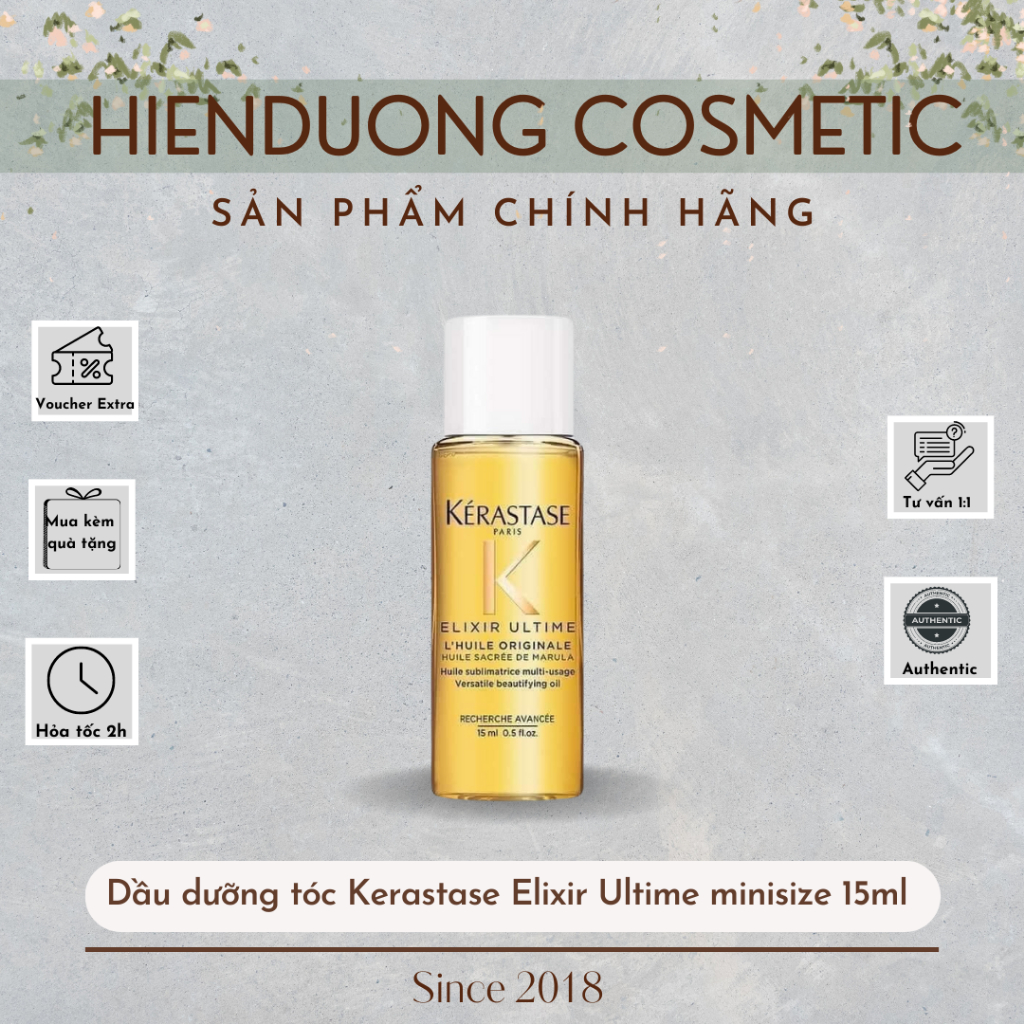 Dầu dưỡng tóc Kerastase Elixir Ultime minisize 15ml | Tinh dầu dưỡng ...