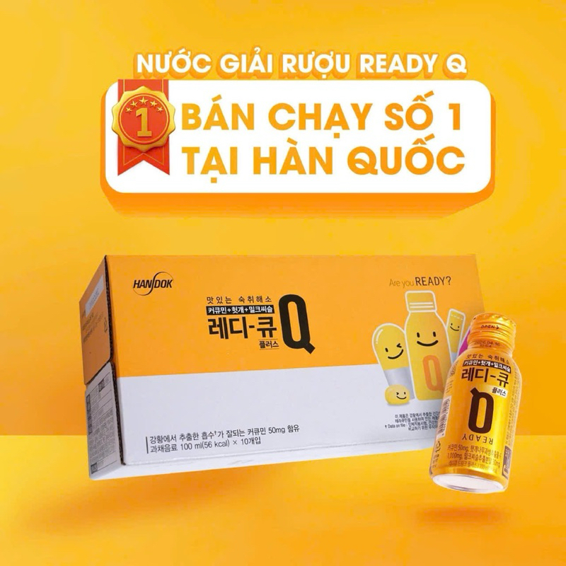 ( Date 1/2027) Nước Uống Giải Rượu, Bia ReadyQ Số 1 Tại Hàn Quốc hộp 10 ...
