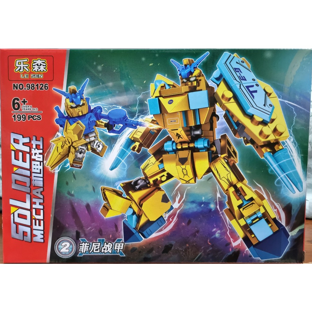 4 Mẫu Đồ Chơi Mô hình Lắp Ráp 2 in 1 Ghép Hình Robot Mecha Mech Gundam ...