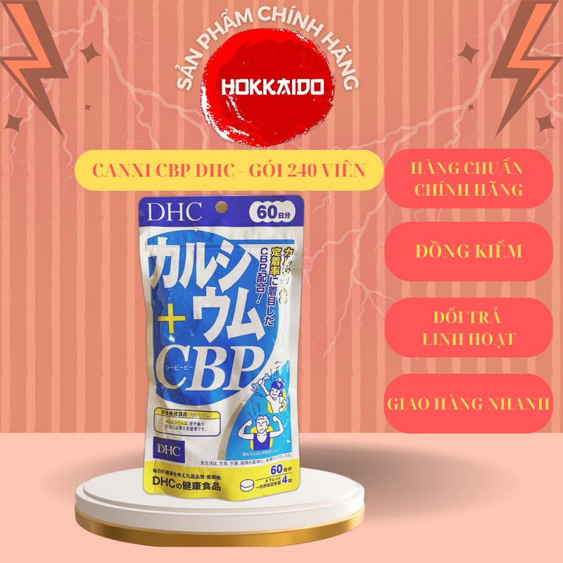 Canxi CBP DHC gói 240 viên Nhật Bản [60 NGÀY] hỗ trợ chiều cao, xương chắc | Shopee Việt Nam