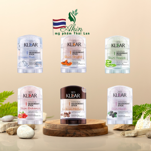 Lăn nách ngăn mùi, không ố vàng đá khoáng thiên nhiên KLEAR Thái Lan | Shopee Việt Nam