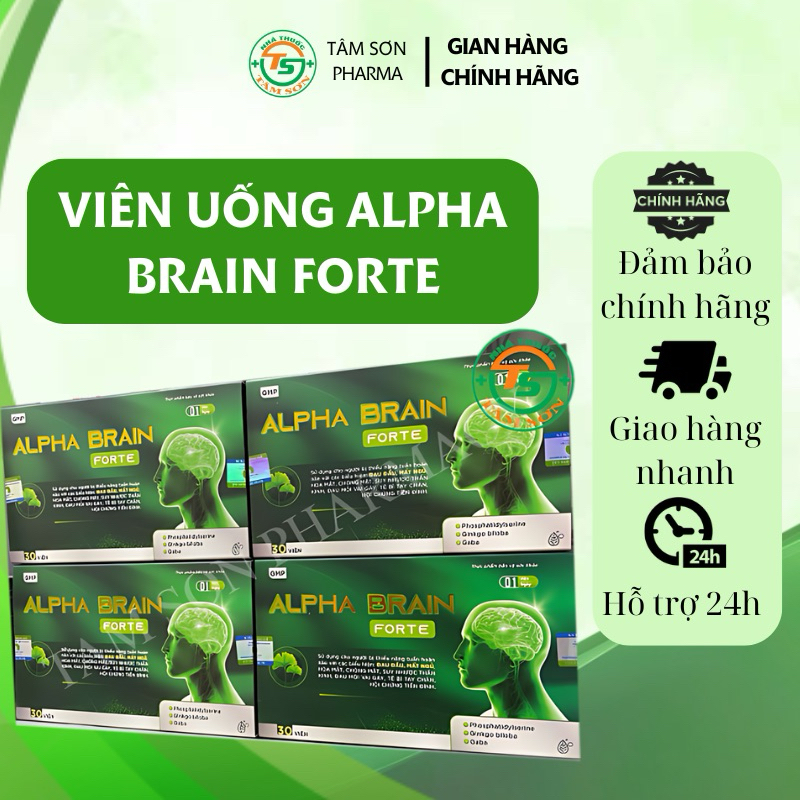 Viên Uống Alpha Brain Forte Giúp Tăng Cường Tuần Hoàn Máu Não, Giảm ...