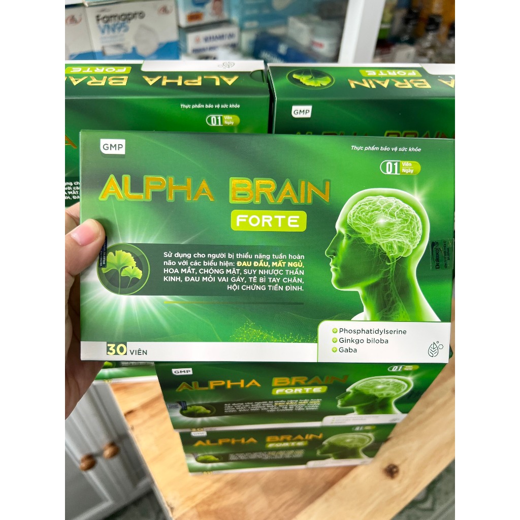 Viên Uống Bổ Não Alpha Brain Forte Hộp 30 Viên | Shopee Việt Nam