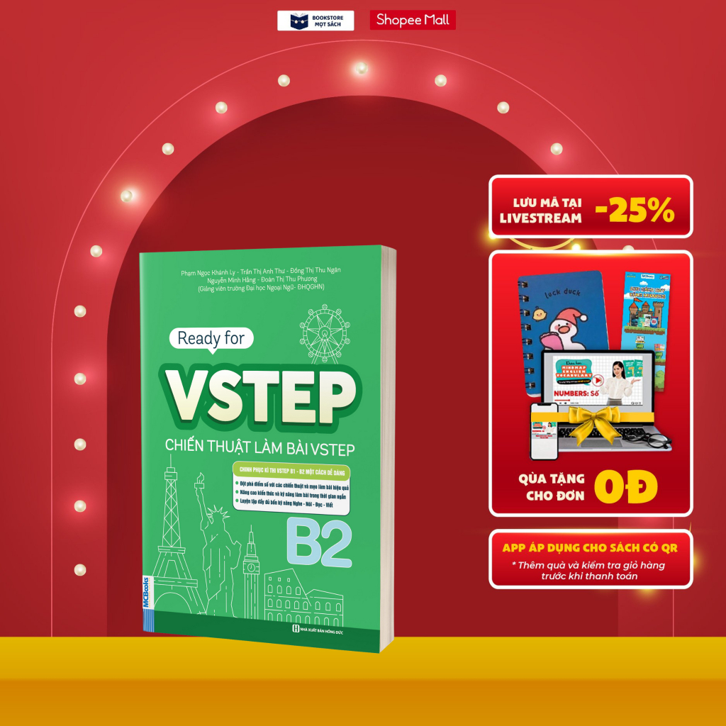 Sách - Ready for VSTEP Chiến thuật làm bài VSTEP B2 | Shopee Việt Nam