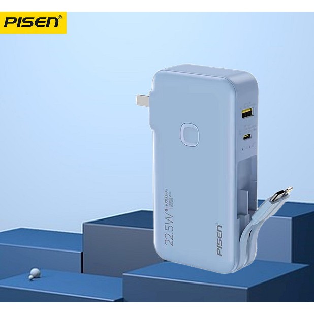 Sạc dự phòng PISEN QUICK BOX Sạc Nhanh 22.5W 10000mAh High Power box TS-D312 XANH | Shopee Việt Nam