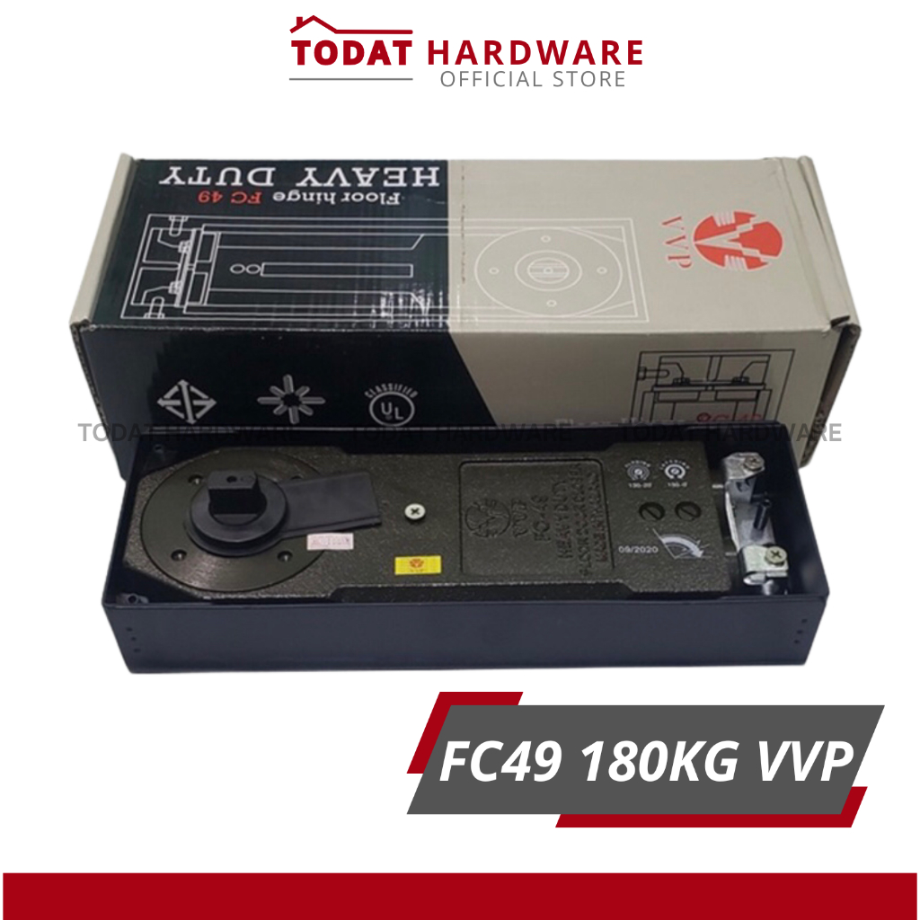 Bản Lề Sàn Cửa Kính Cường lực VVP Heavy Duty FC49 180 KG | Shopee Việt Nam