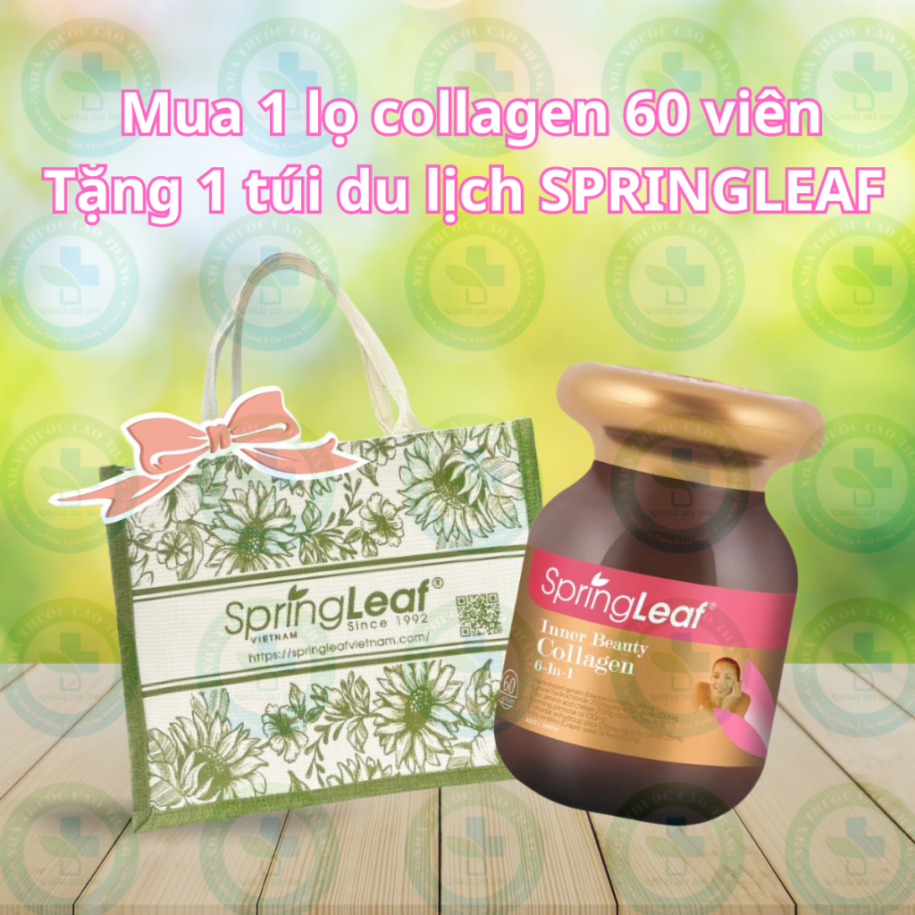 [MUA 1 TẶNG 1] Viên uống collagen SpringLeaf 6 in 1 giúp làm đẹp da ...