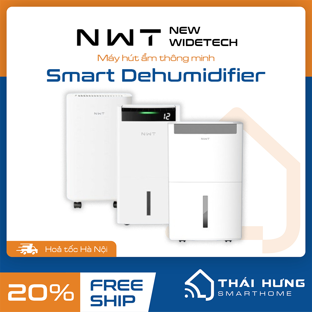 Máy hút ẩm thông minh NEW WIDETECH 24L/30L/60L - Kết nối app Mihome | Shopee Việt Nam