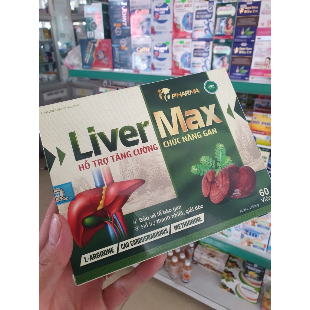 Viên uống giải độc gan LIVER MAX TD PHARMA hộp 60 viên.Dùng cho người ...