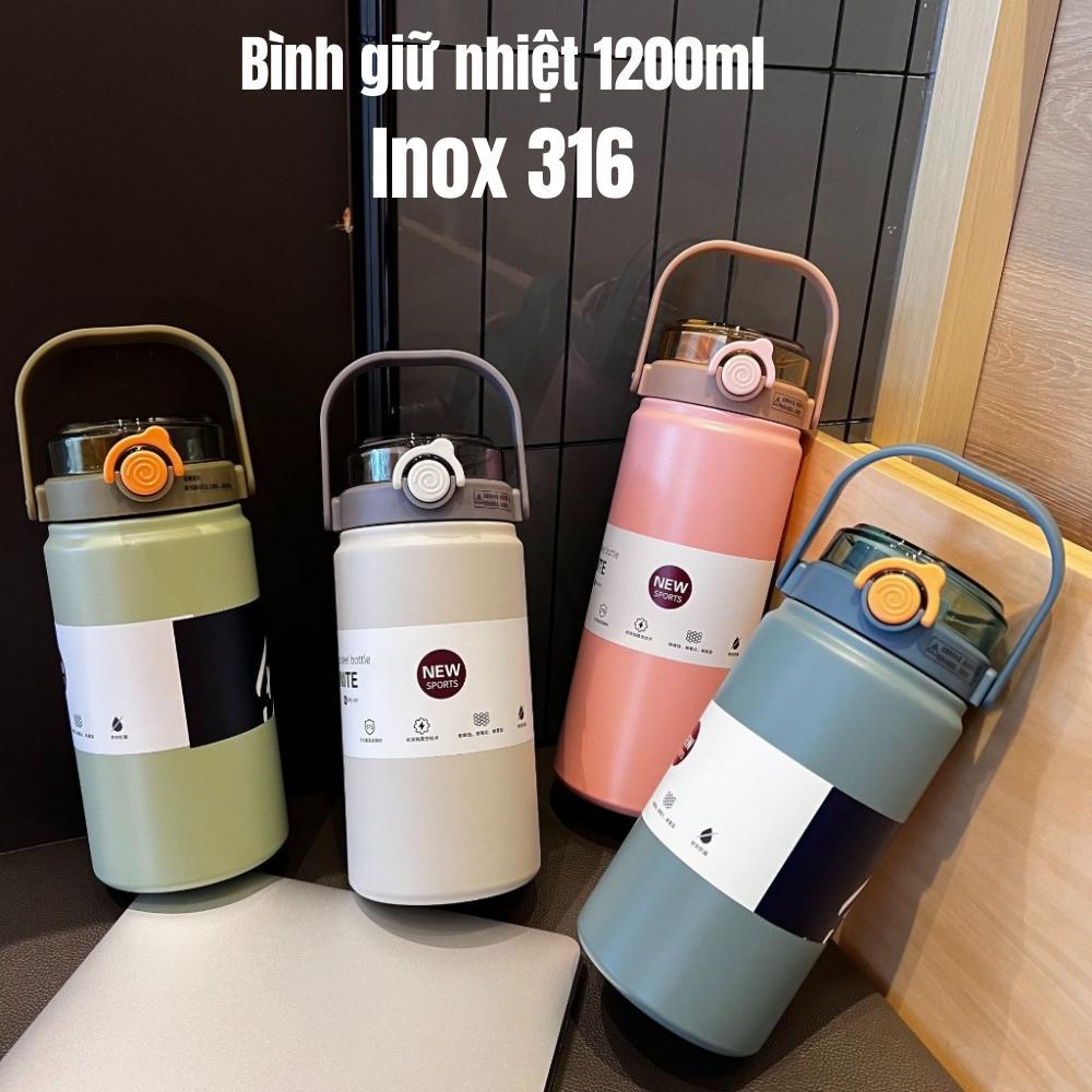Bình Giữ Nhiệt Trancy Home 1200ml Inox 316 Có Quai Xách - Giữ Nhiệt Lên Đến 12 Giờ | Shopee Việt Nam