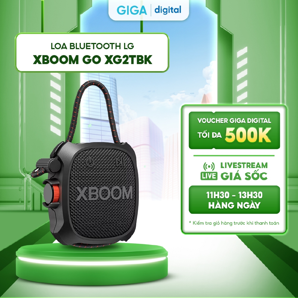 Loa Bluetooth LG XBOOM GO XG2TBK - Chất âm sống động - Trả lời nhanh ...