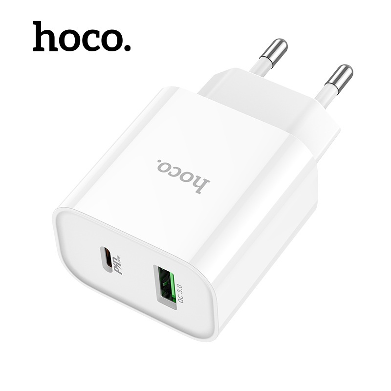 Củ sạc nhanh PD20W Hoco C80A Plus 2 chân tròn cổng ( USB + Type-C ) Quick charger 3.0 | Shopee ...