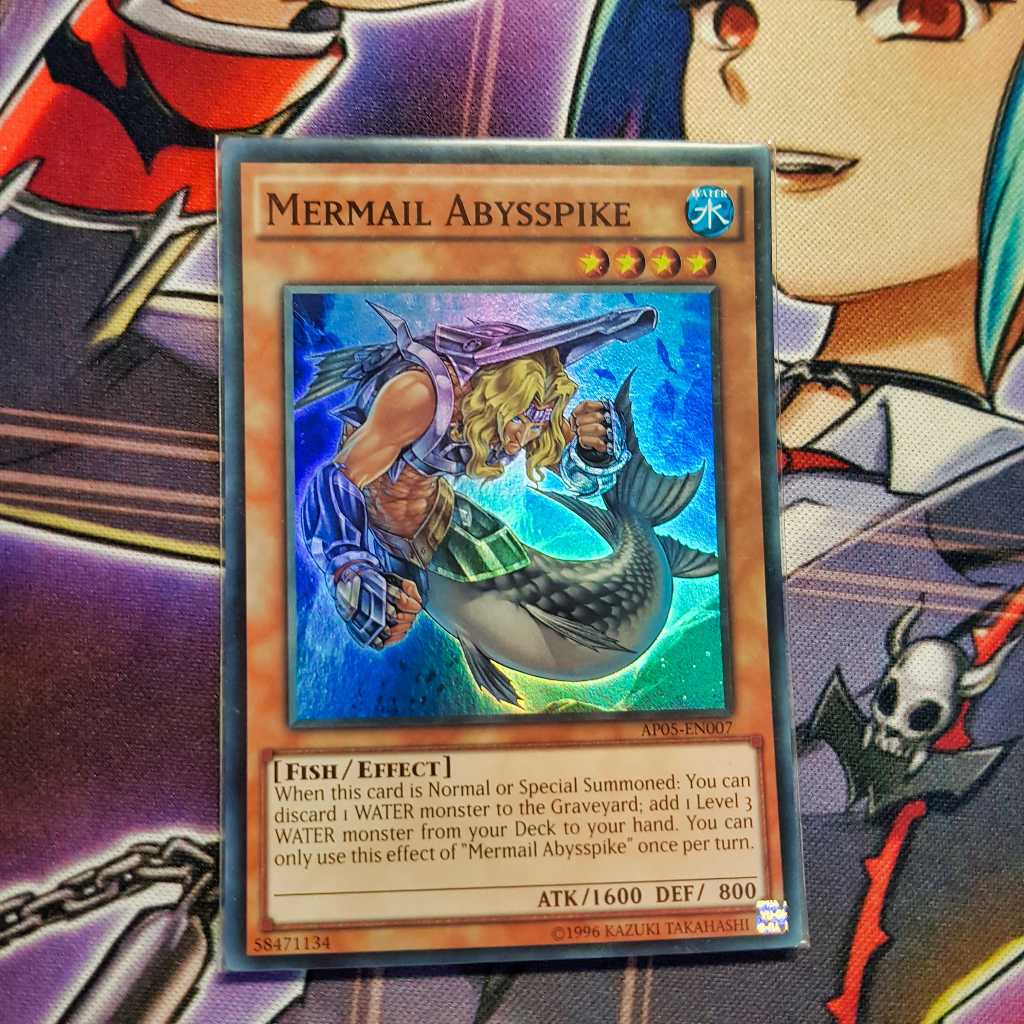 Thẻ bài Yugioh | Mermail Abysspike | AP05 Super rare. | Shopee Việt Nam