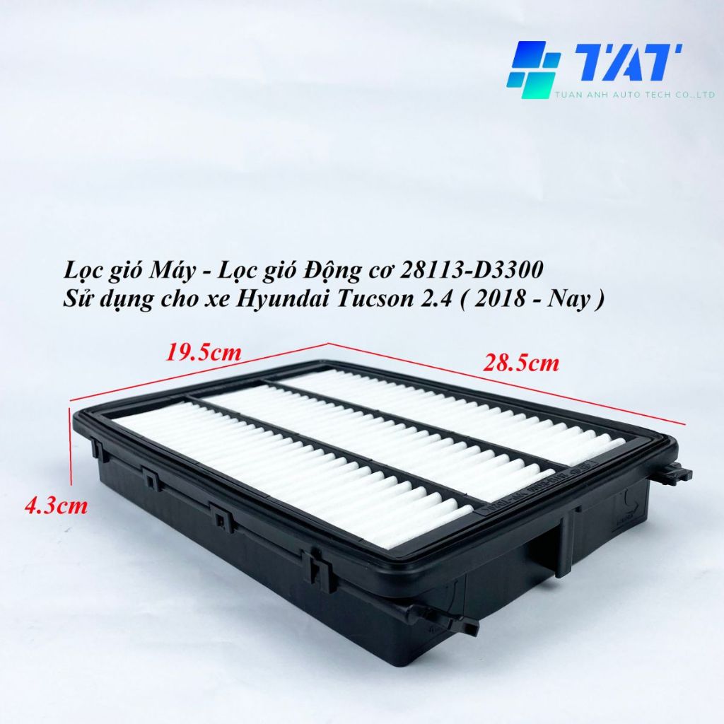 Lọc gió động cơ Air Filter – Hyundai Tucson 2.4 ( 28113-D3300 ) ( 28113 ...