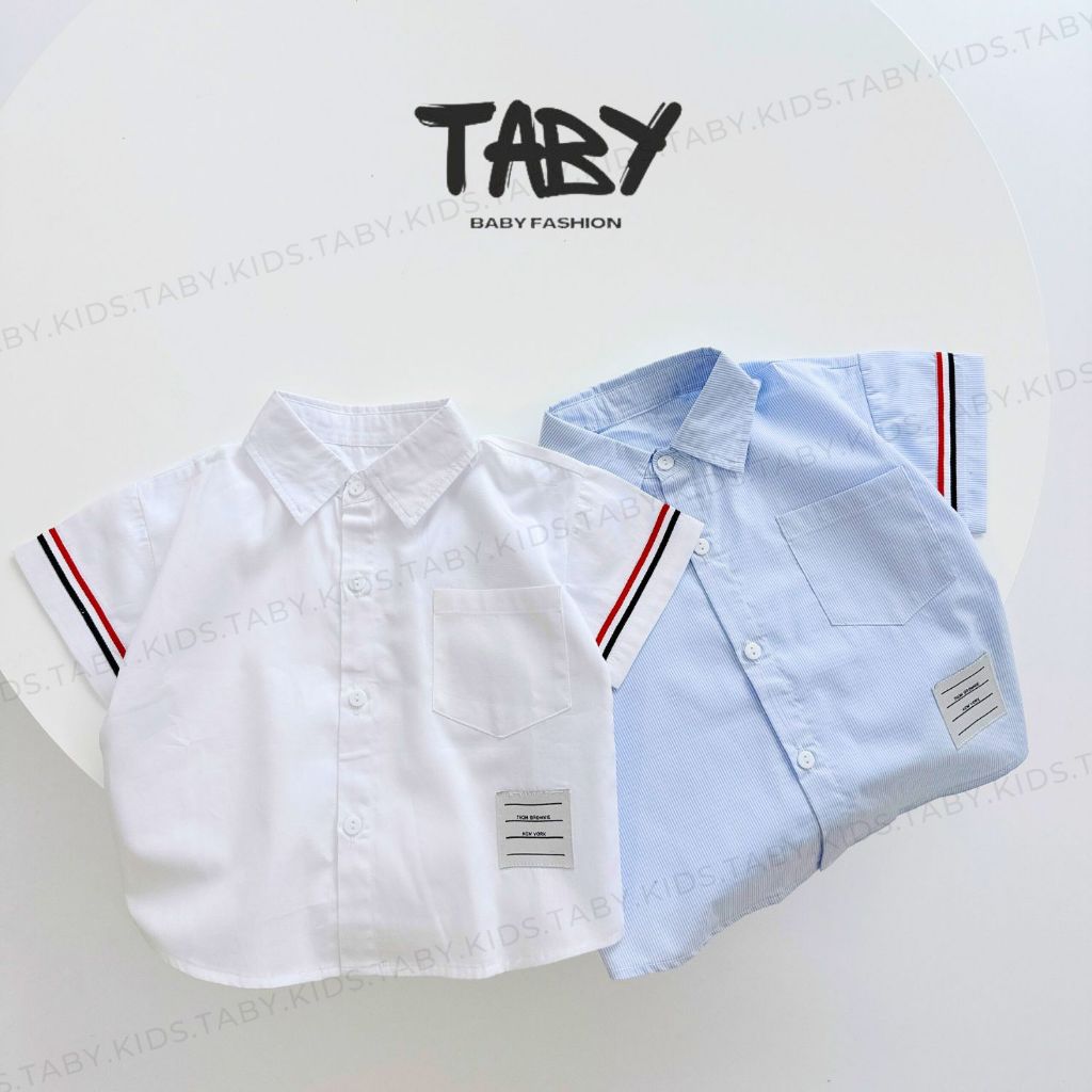 [TABY] Áo sơ mi thô Hàn chất liệu mềm mại thoáng mát đứng form không ...