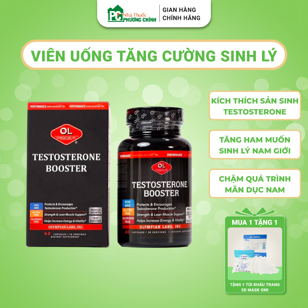 Viên Uống Tăng Cường Sinh Lý Nam Testosterone Booster Olympian Labs ...