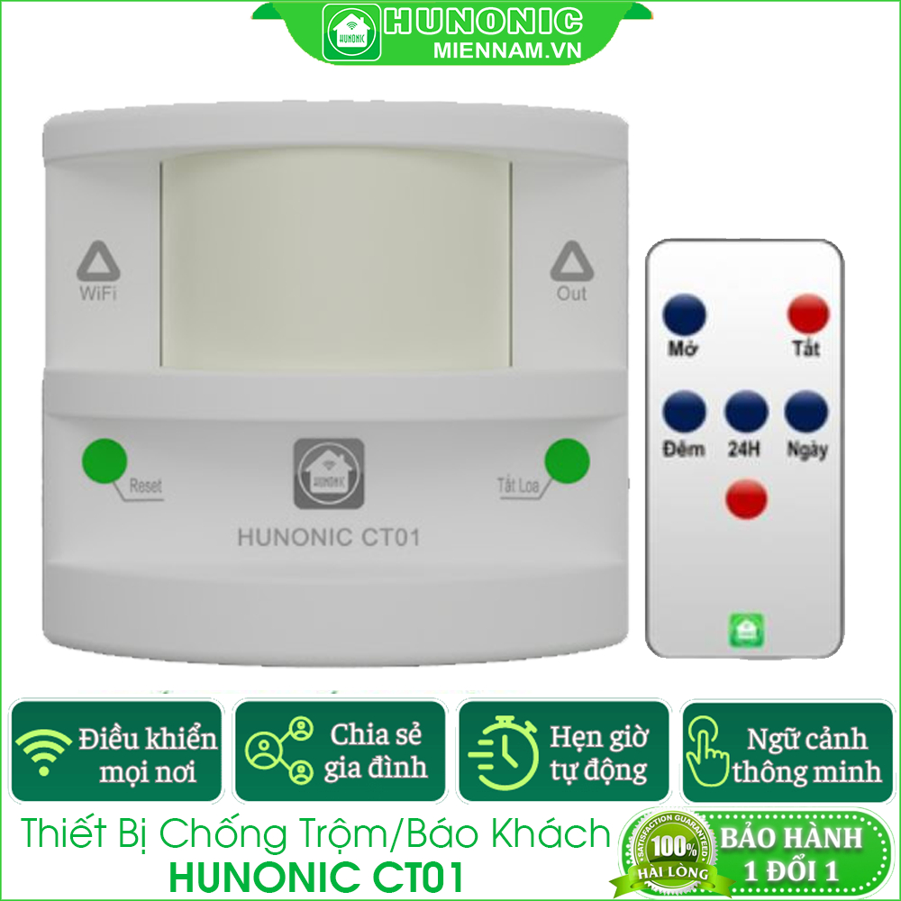 Thiết Bị Chống Trộm, Báo Khách Đa Năng HUNONIC CT01, Phát Hiện Chuyển Động Cảnh Báo Qua Điện ...