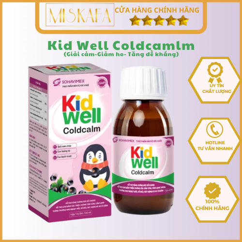 Kid Well ColdCalm - Siro ho cho bé, tăng cường sức đề kháng, hỗ trợ ...