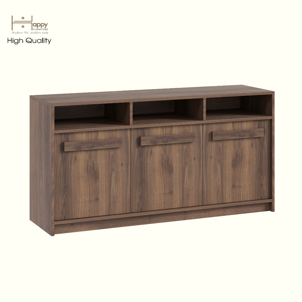 HAPPY FURNITURE , Tủ lưu trữ 3 cửa mở - RUBEL, TCM_225, 140cm x 40cm x ...