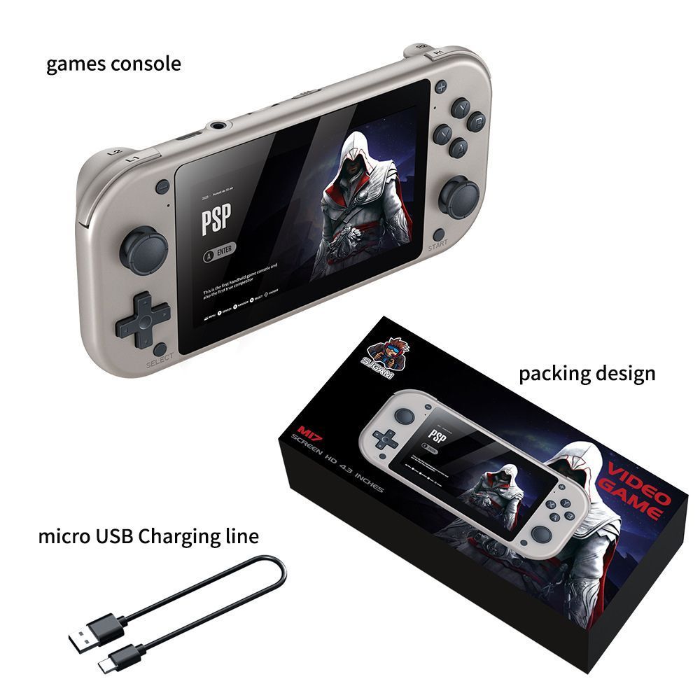Máy Chơi Game Cầm Tay M17 – Máy Chơi Game PSP, PS1 RETRO 64 GB 20.000 ...