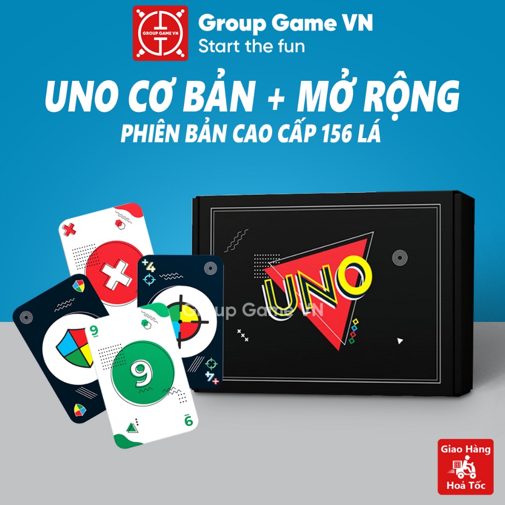 Bài UNO 156 Lá Phiên Bản Mới Full Cơ Bản và Mở Rộng giấy cứng cán nilon - UNO GROUP GAME VN ...
