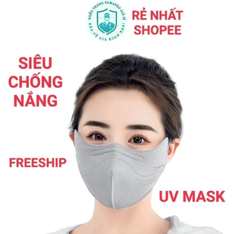 100 cái Khẩu trang chống nắng UV Mask Famapro/ 6A Famapro/ 6A PT mask ...