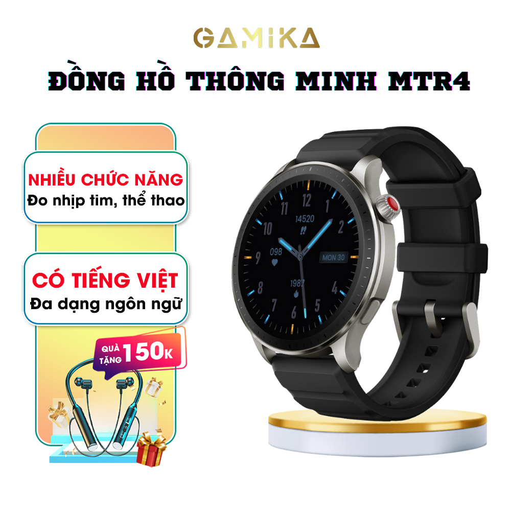 Đồng hồ thông minh MTR4 Smartwatch nghe gọi Bluetooth Theo dõi sức khỏe ...