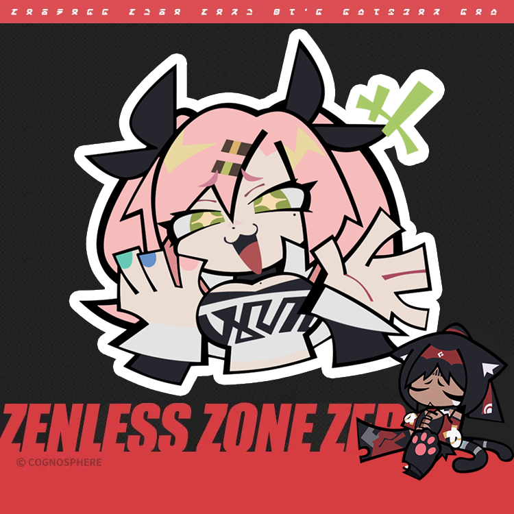 Sticker Zenless Zone Zero chuyến tản bộ Ridu - Hình dán Ellen, Lycaon ...