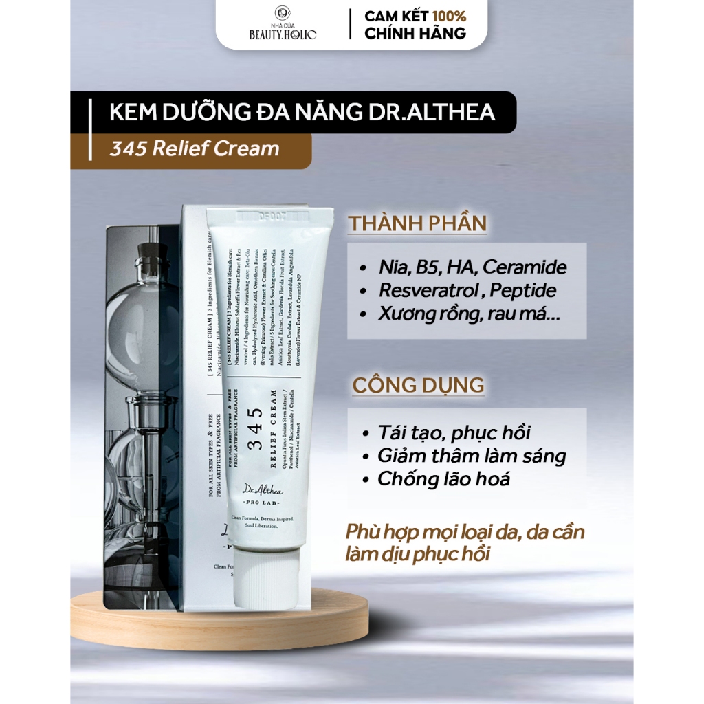Kem dưỡng thuần chay DR.ALTHEA 345 RELIF CREAM | Shopee Việt Nam