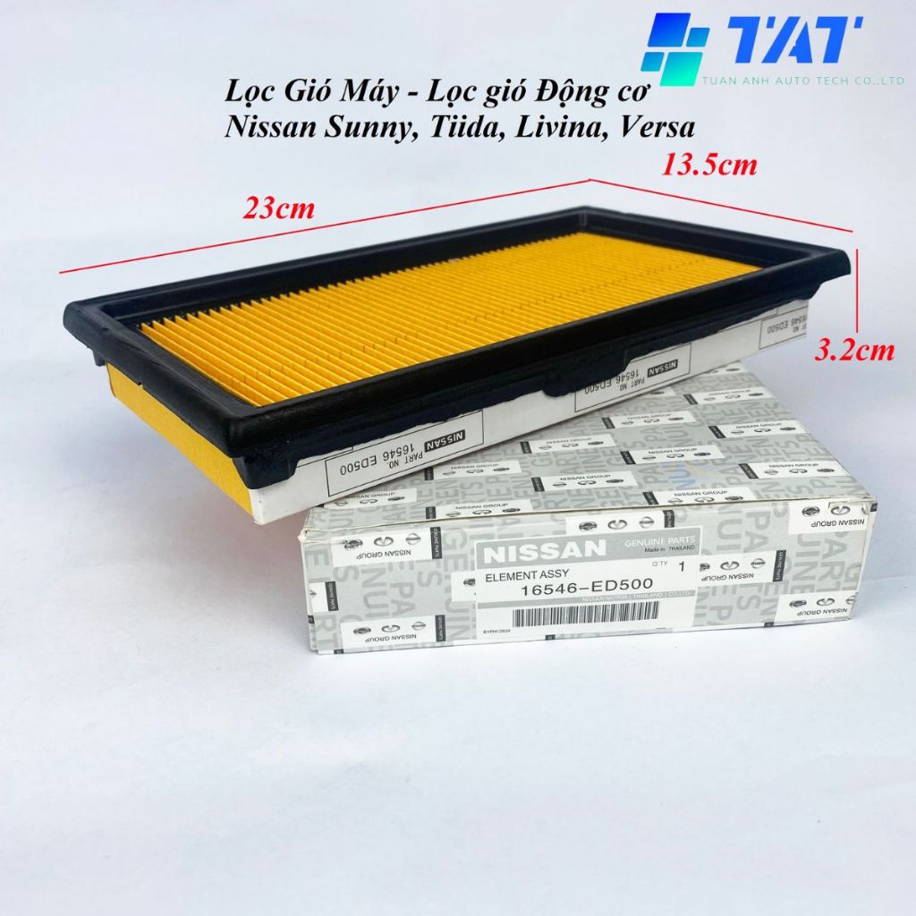 Lọc gió động cơ Air Filter – Nissan Sunny Tida Livina (16546-ED500 ...