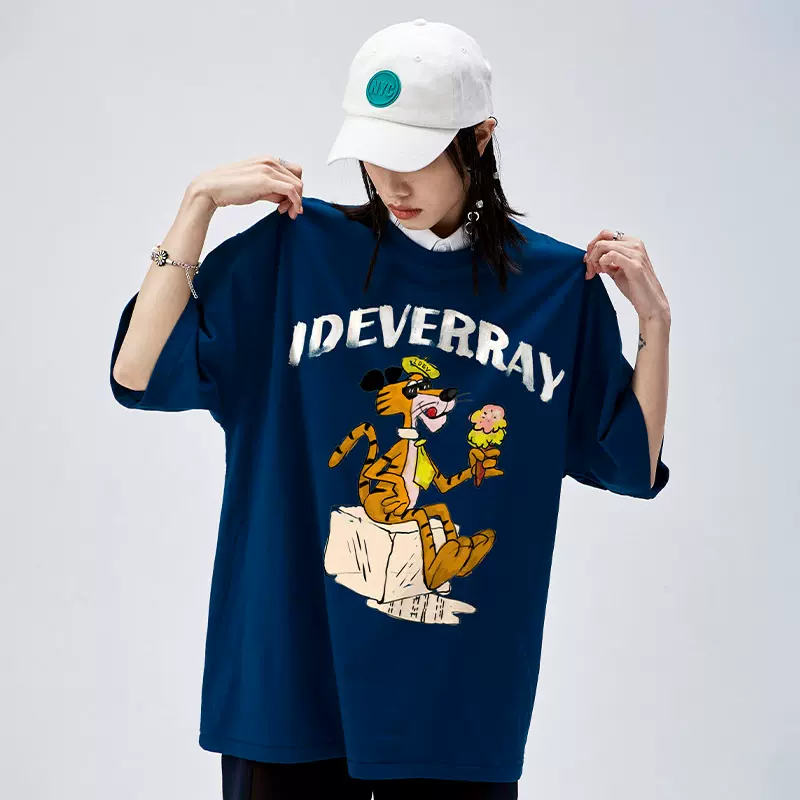 Áo thun cao cấp IDEVERRAY Tiger form oversize chất cotton 200gsm ...