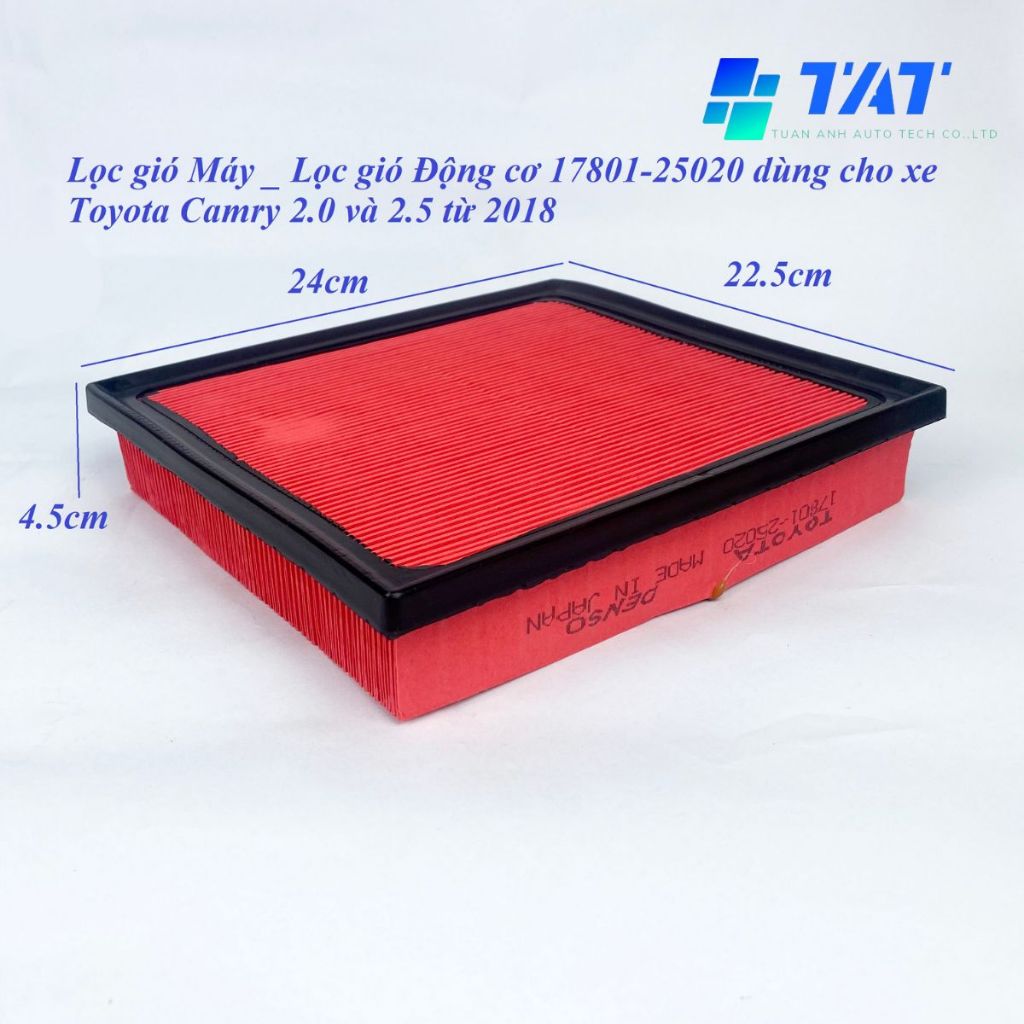 Lọc gió động cơ Air Filter – Toyota Camry 2018 ~ 2023 ( 17801-25020 ...