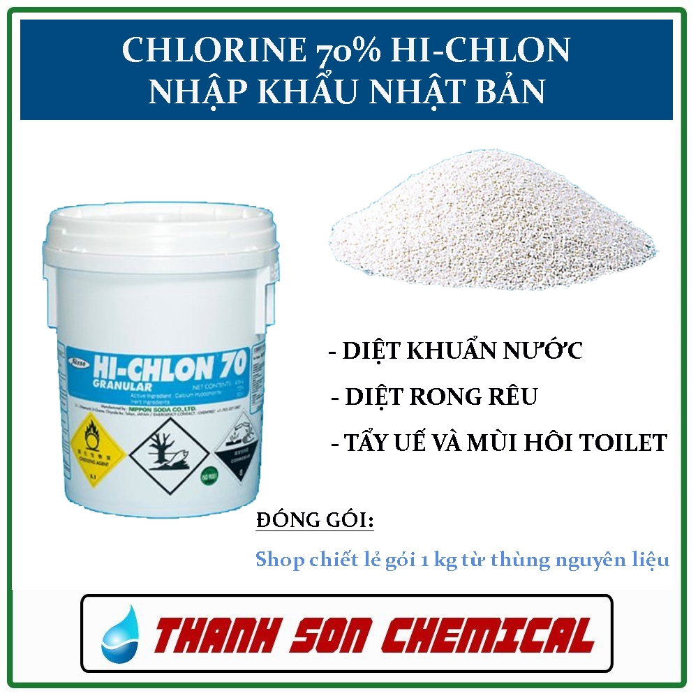 1Kg Clo Nhật - Nippon Hi Chlon 70 - Xử lý nước, diệt khuẩn môi trường ...