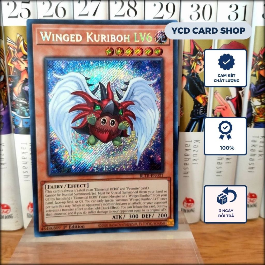 [YCDcardgame] Thẻ Bài Yugioh Chính Hãng Winged Kuriboh LV6 – Secret Rare | Shopee Việt Nam