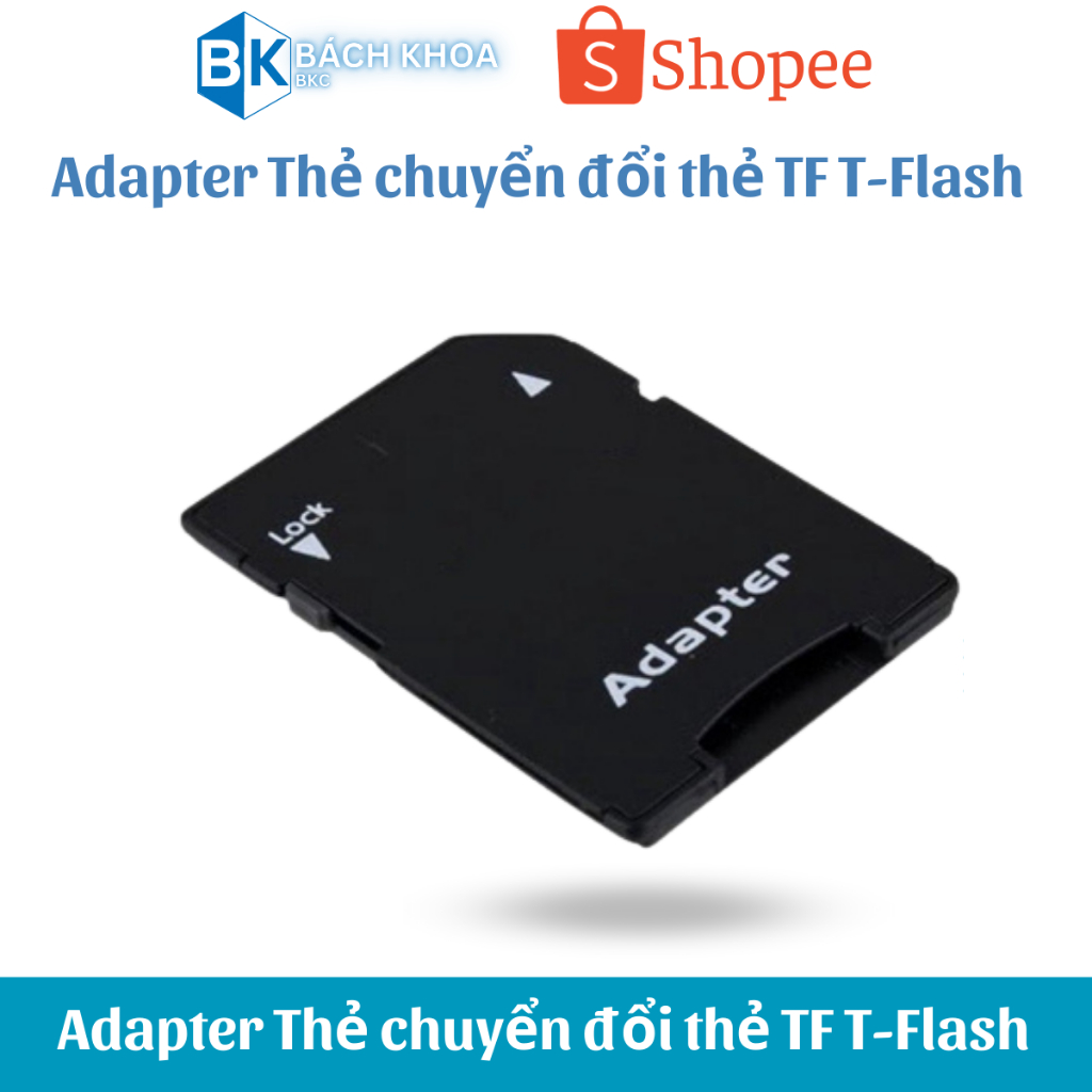 Adapter Thẻ chuyển đổi thẻ TF T-Flash Trans-flash sang thẻ nhớ kích ...