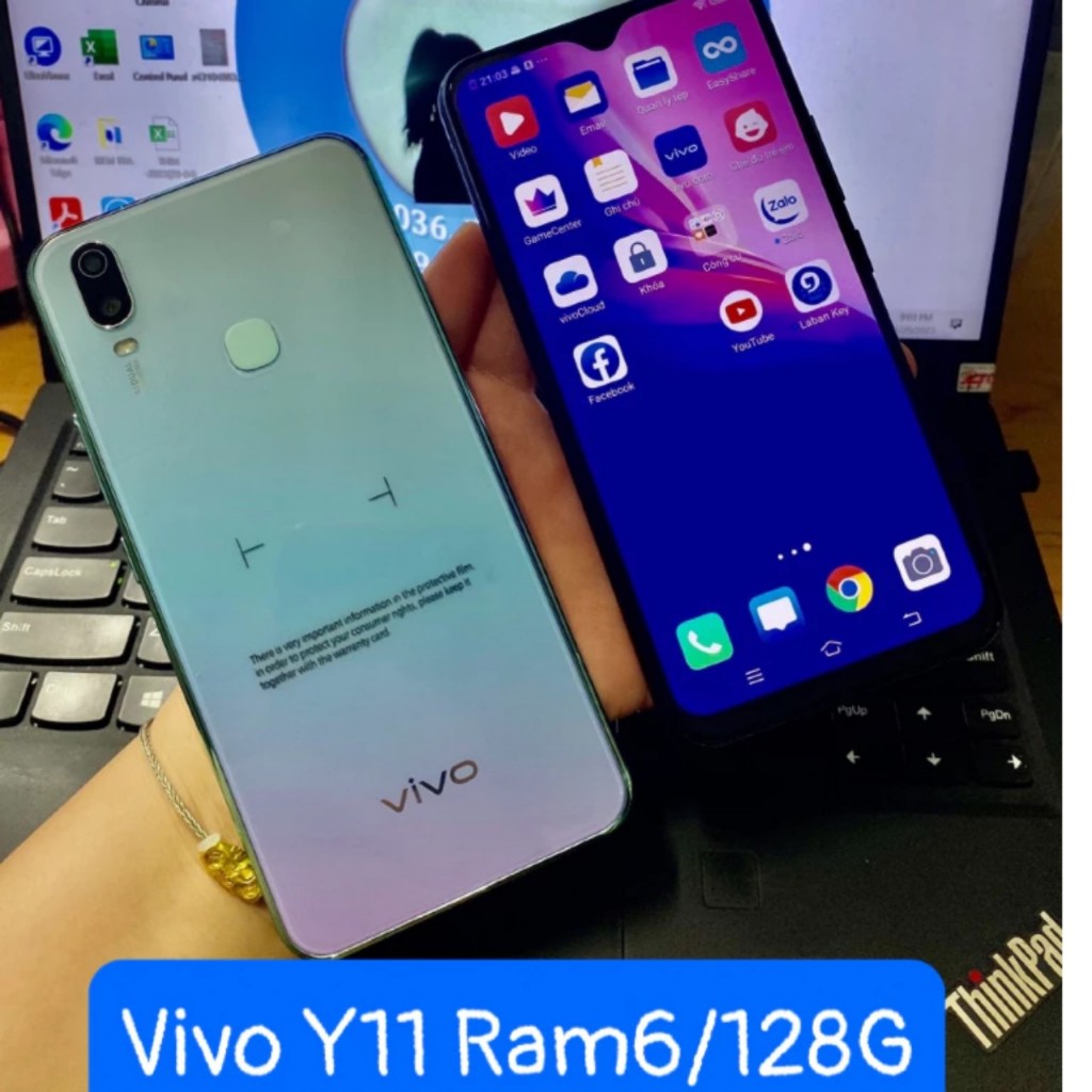điện thoại giá rẻ Vivo Y11 2sim ram 6G/128G máy Chính Hãng, Cấu hình Cao cấp, Chiến mọi game ...
