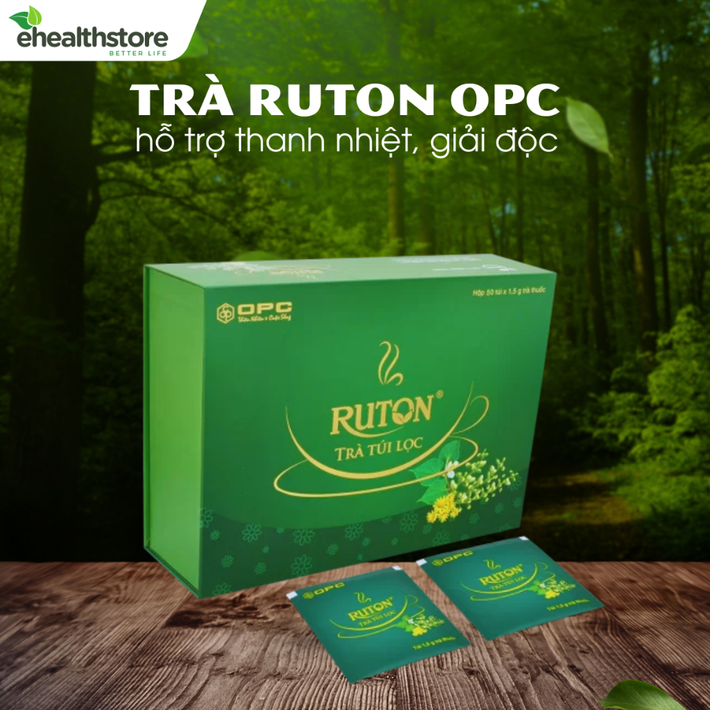 Trà Ruton thương hiệu OPC hỗ trợ thanh nhiệt, giải độc (gói 100 túi x 1 ...