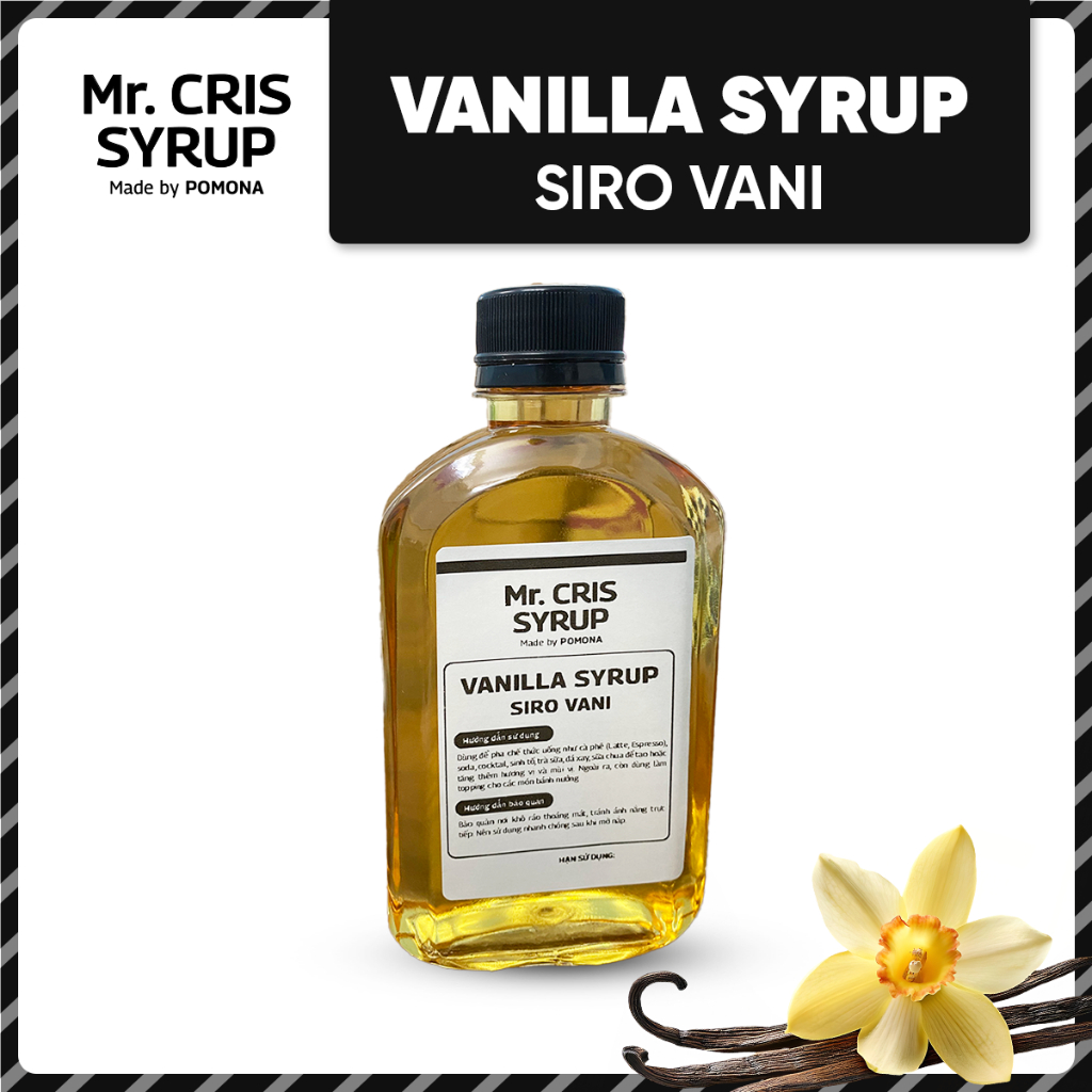 Siro Vani - Vanilla Syrup - MR CRIS 250ml | Shopee Việt Nam