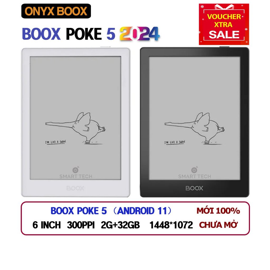 [Mới 100%] Máy đọc sách Boox Poke 5 / 5S / Leaf 3 PHIÊN BẢN 2024 - Có ...