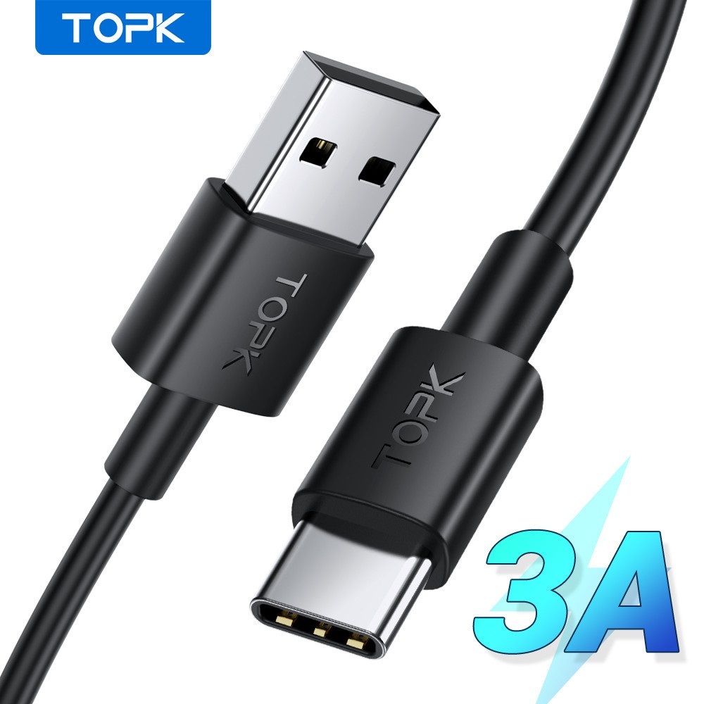 Cáp Sạc TypeC TOPK 1m và 0.25m | Shopee Việt Nam