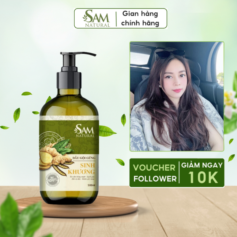Dầu gội gừng, dưỡng sinh Sam Natural Sinh Khương dưỡng mọc tóc, ngăn ...