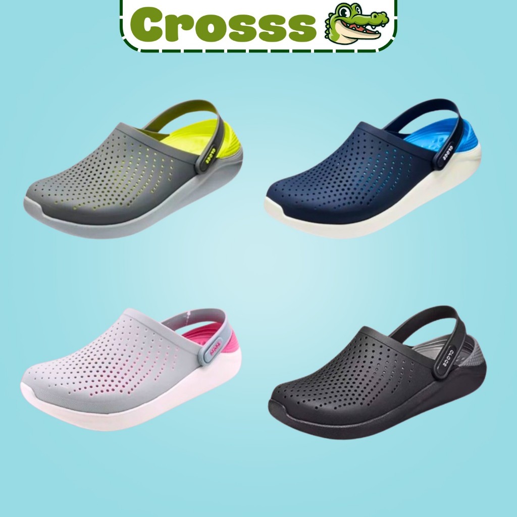 Dép Sục Crocs Literide Dép Đi Mưa, Dép Crocs Litertide Sục Bít Đầu Thời Trang Siêu Bền [ SỤC LÍT ...