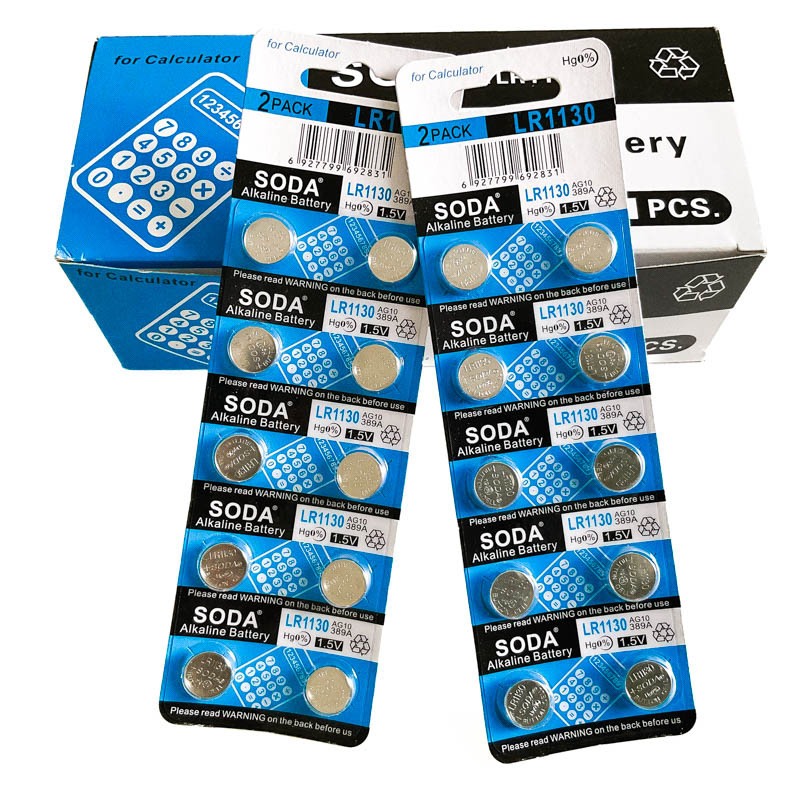 Vỉ pin cúc áo AG13 LR44 - AG3 LR41 - AG10 LR1130 Dung Lượng 1.5V ...