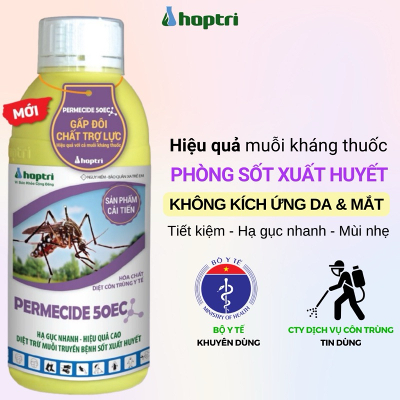 Permecide 50EC Chai 1L Trừ sạch Muỗi, ruồi, bọ chét (an toàn hiệu quả ...