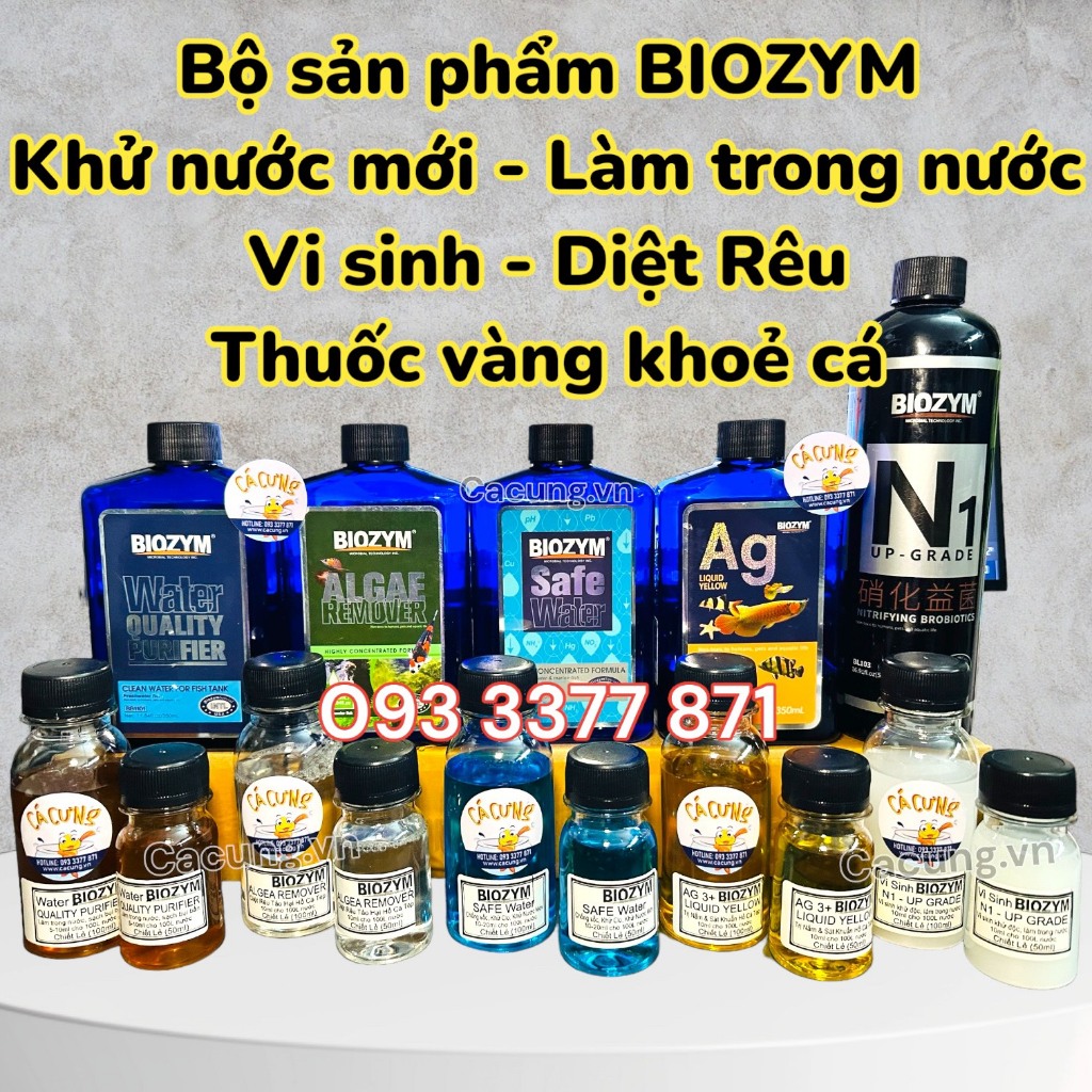BIOZYM Safe, Purifier, Algae, Ag 3+, vi sinh N1, Bacteria Control - Xử ...