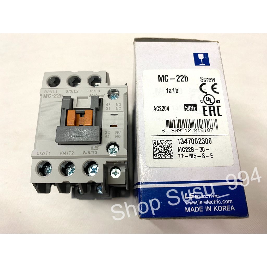 Khởi động từ - Contactor LS MC-22b 220V 22A 11kW 1NC+1NO (chính hãng mới 100%) | Shopee Việt Nam