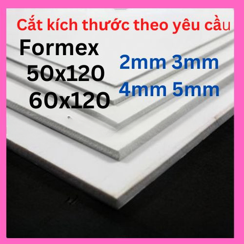 Bìa mô hình formex - 50cmx120cm, 60cmx120cm 2/3/4/5mm (Bìa làm handmade ...